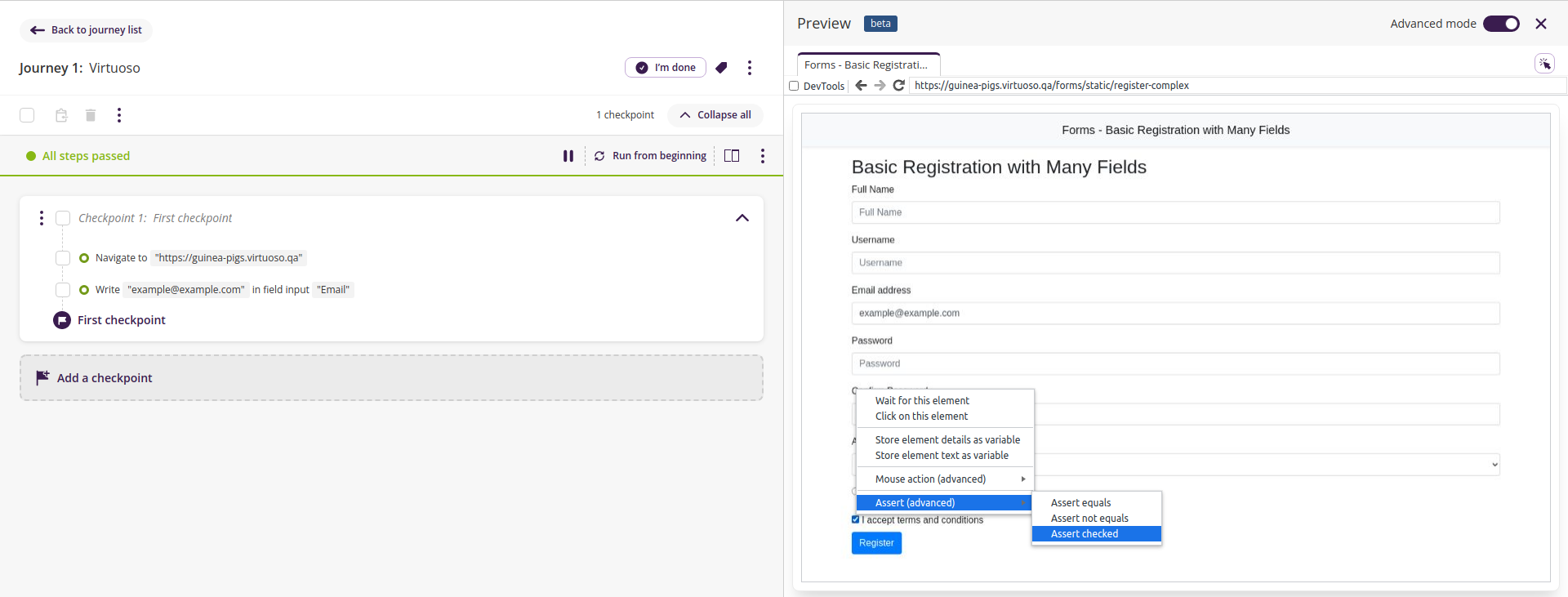 Live authoring | Virtuoso Guide