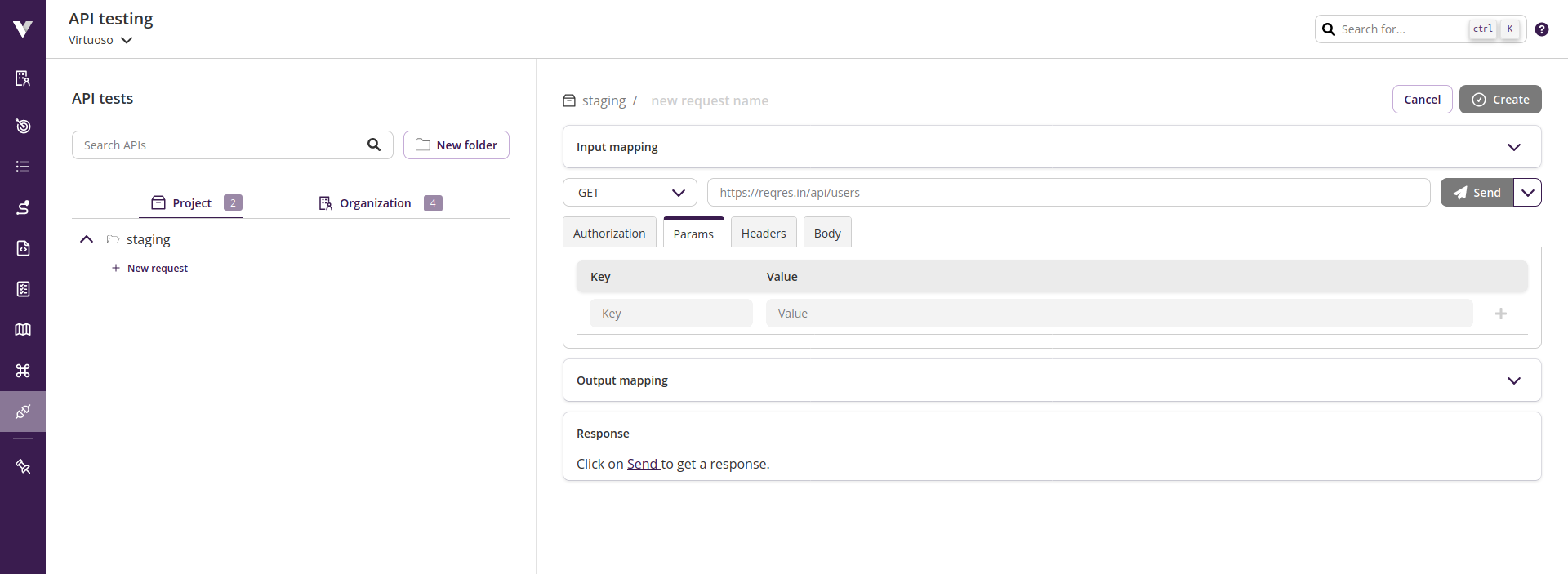API testing | Virtuoso Guide