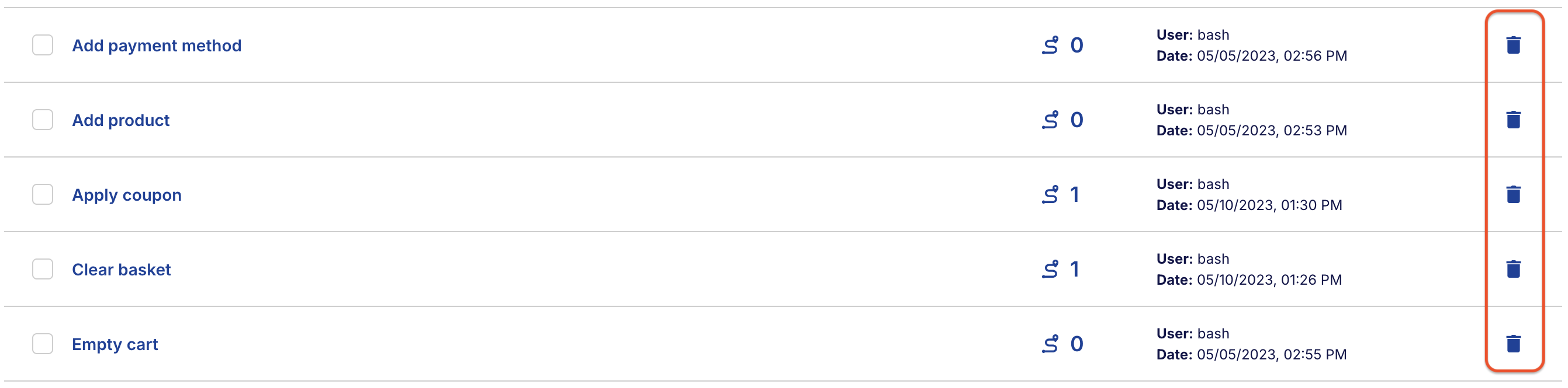 Reusing steps with library checkpoints | Virtuoso Guide