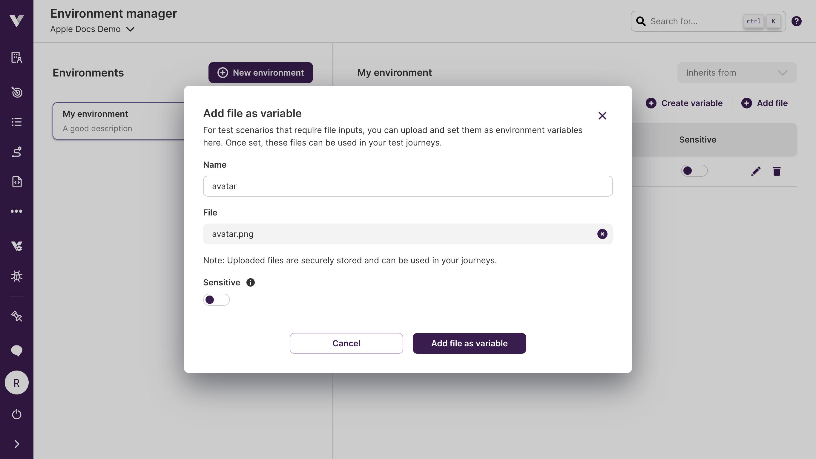 Environments | Virtuoso Guide