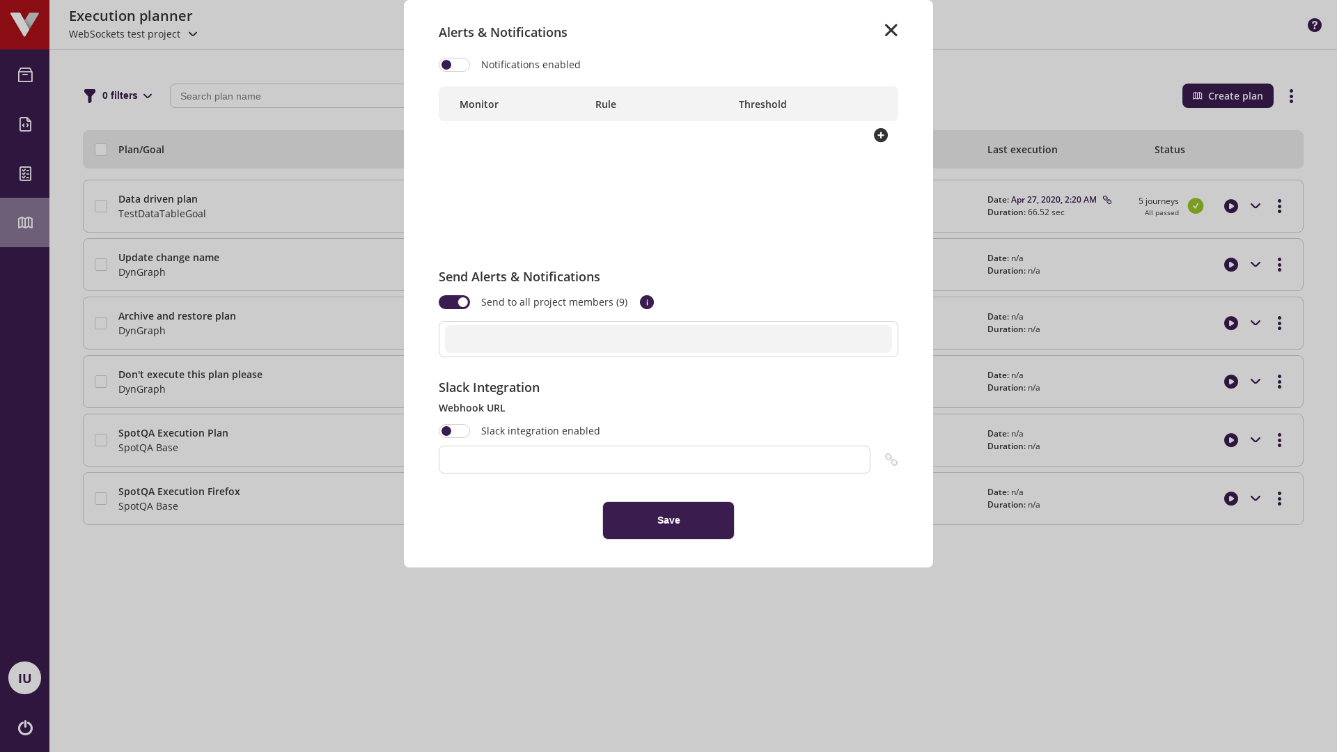Managing plans | Virtuoso Guide