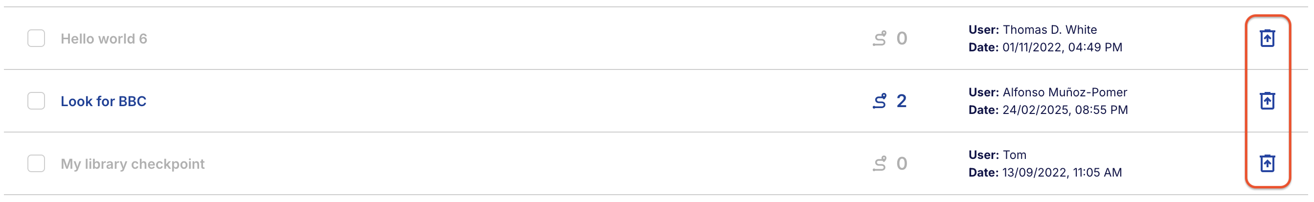 Reusing steps with library checkpoints | Virtuoso Guide